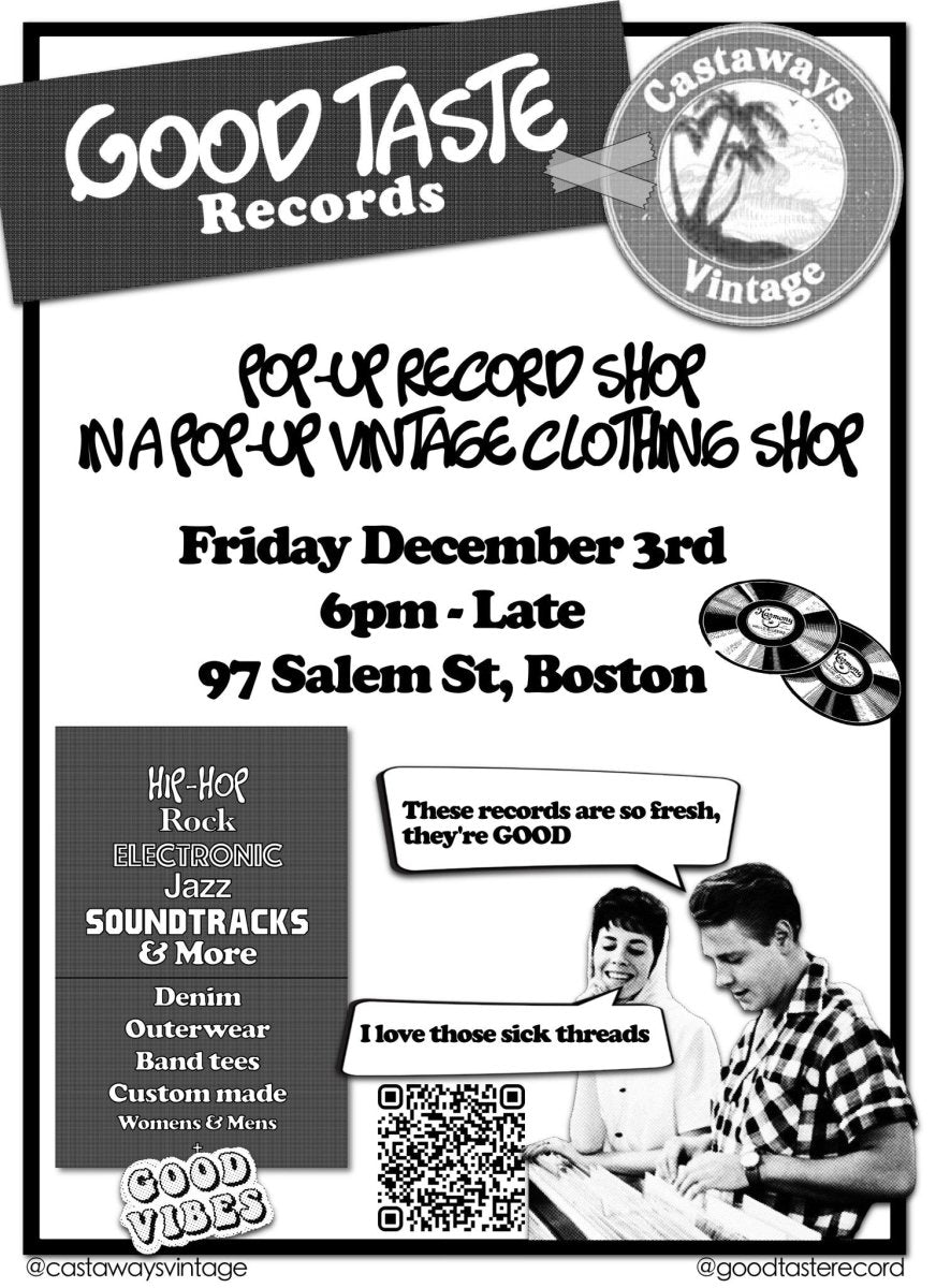 Pop-Up Record Store at Vintage Castaways Pop-Up – GOOD TASTE Records